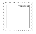 postage stamp template