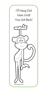 Monkey Bookmark