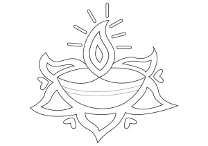 Diya Coloring Page